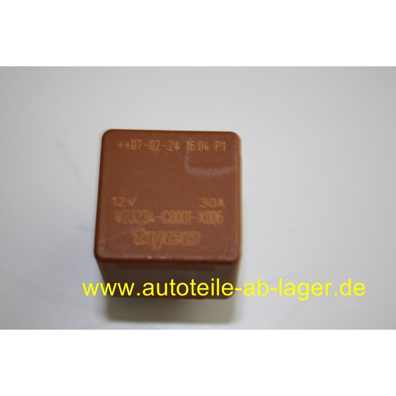 Porsche 996 997 Turbo GT3 Relais Lichthupe tyco Bosch 12V 30A 0332019