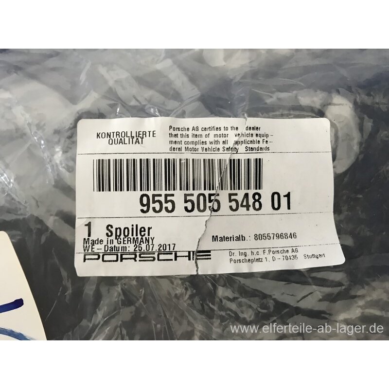 Porsche Cayenne 957 9PA1 Spoiler Steinschlagschutz hinten unten recht